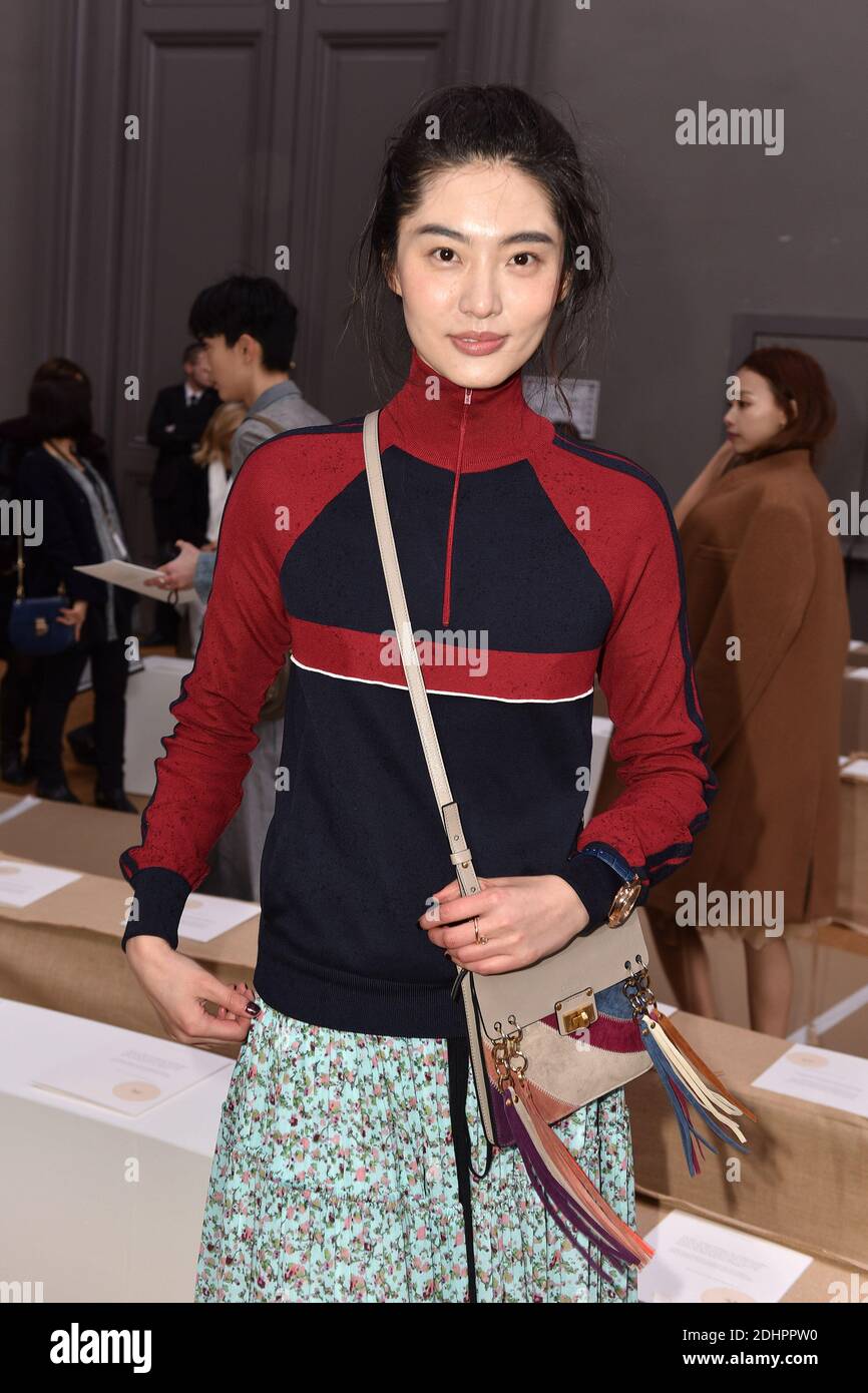 Bonnie Chen attending Chloe show as part of Paris Fashion Week Fall ...