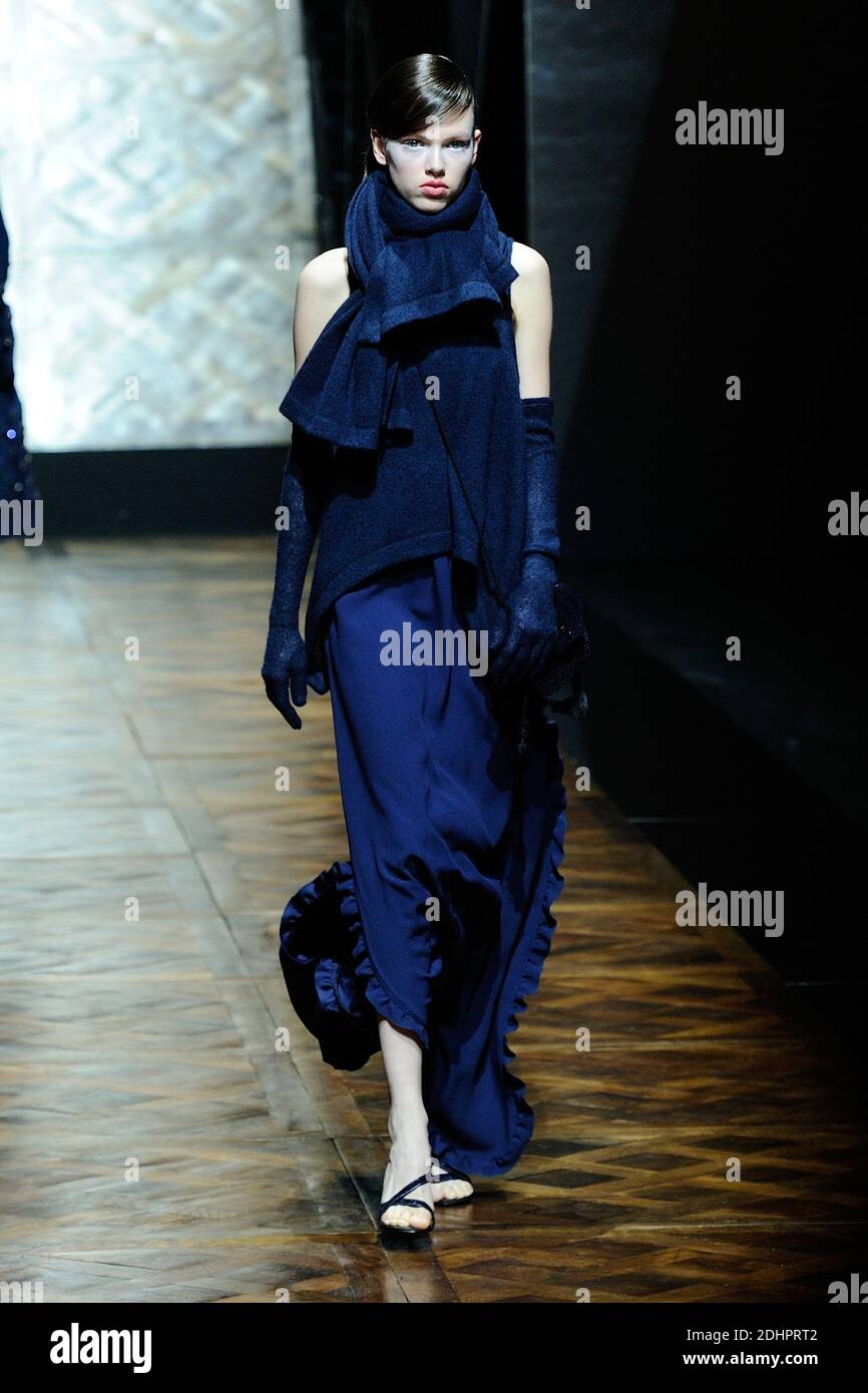 A model walks the runway during the Pascal Millet show as part of Paris ...