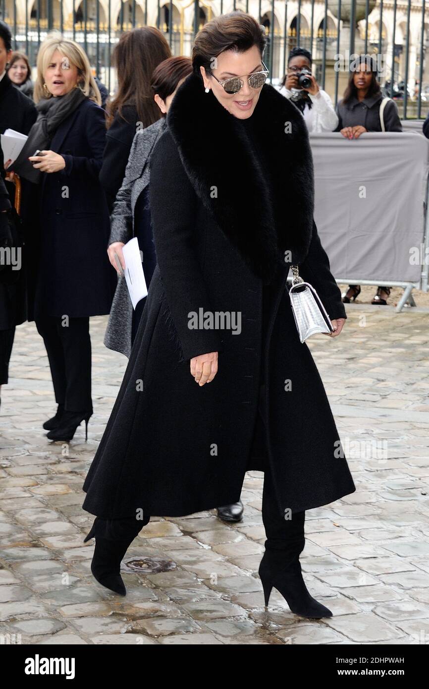 Kris Jenner attending the Christian Dior show as part of Paris Fashion ...