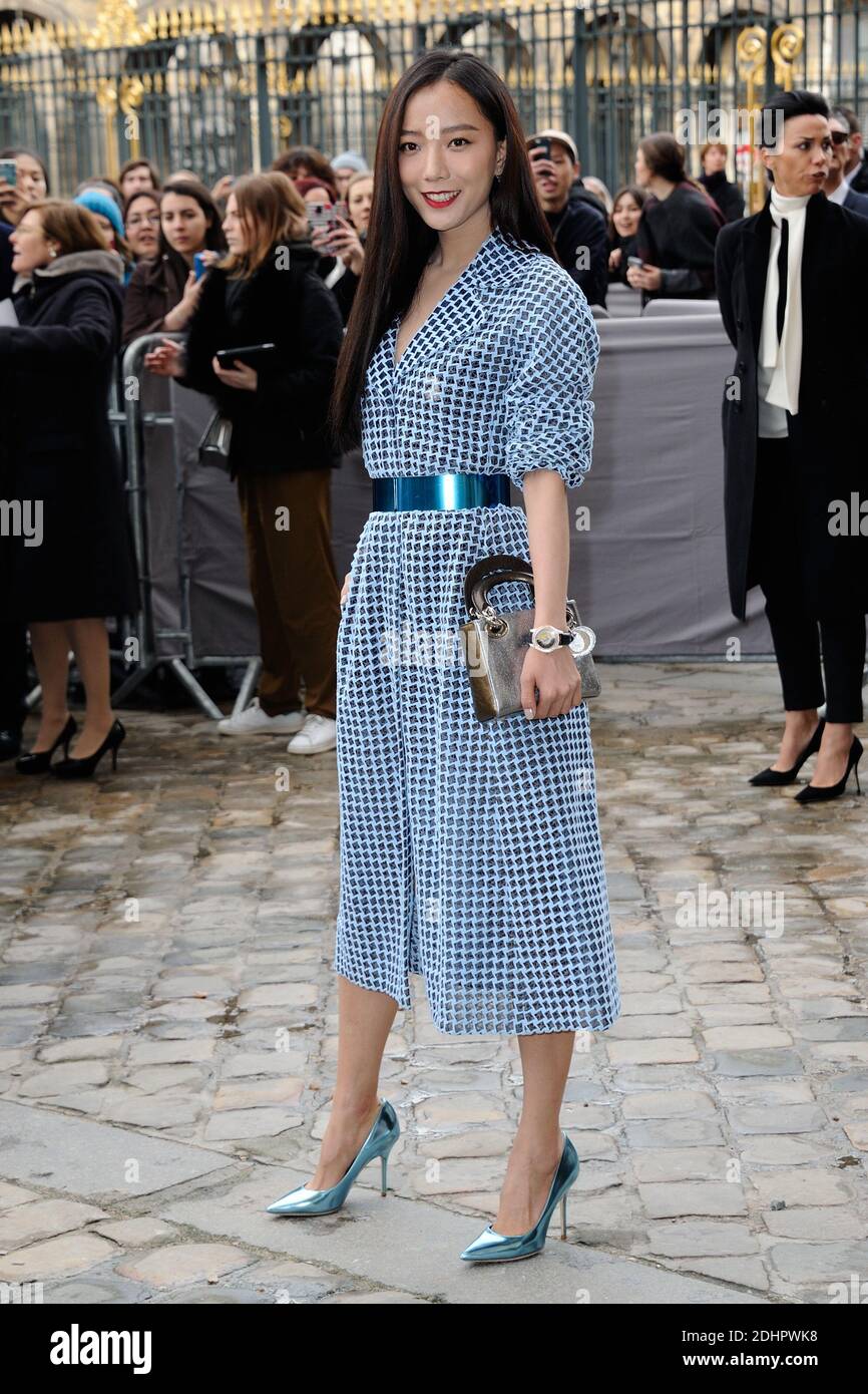 May Wang attending the Christian Dior show as part of Paris Fashion ...