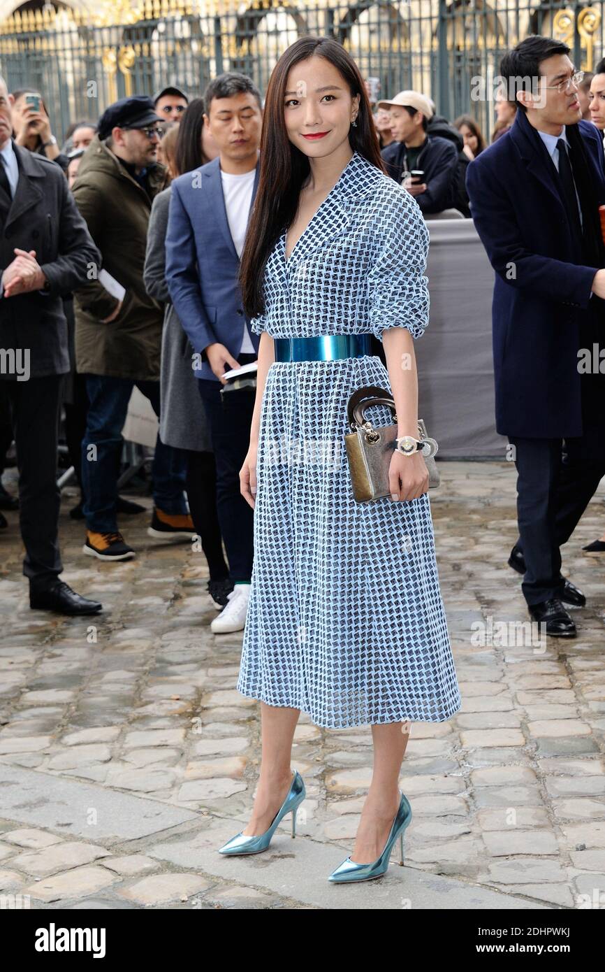 May Wang attending the Christian Dior show as part of Paris Fashion ...
