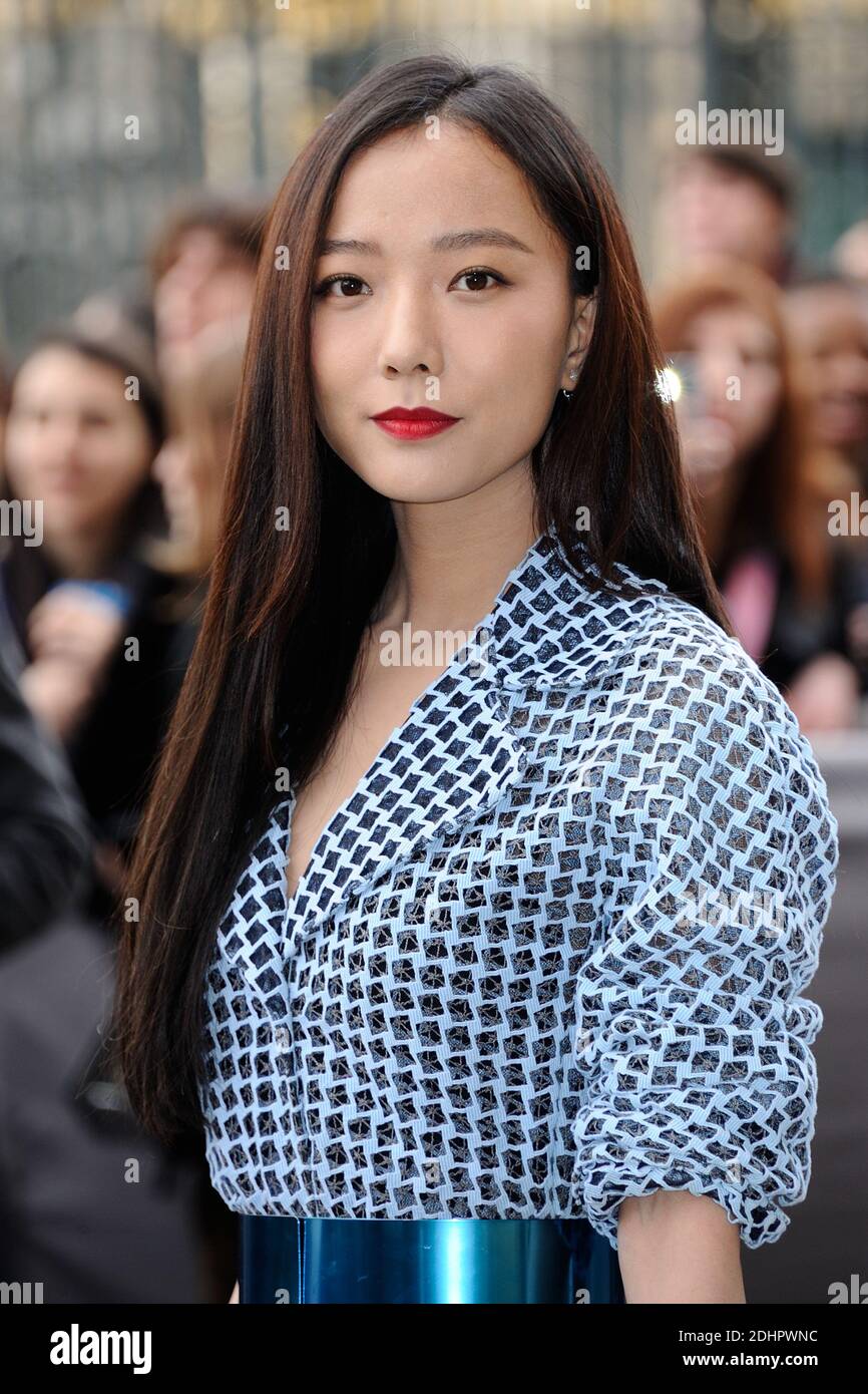 May Wang attending the Christian Dior show as part of Paris Fashion ...
