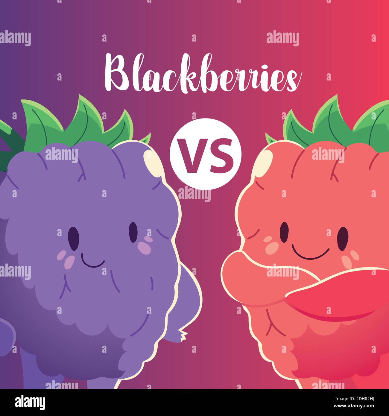 fruits kawaii face happiness cute blackberries funny vector ...