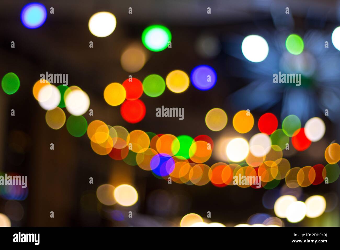 Blur - abstract bokeh circle string lights for background wallpaper ...