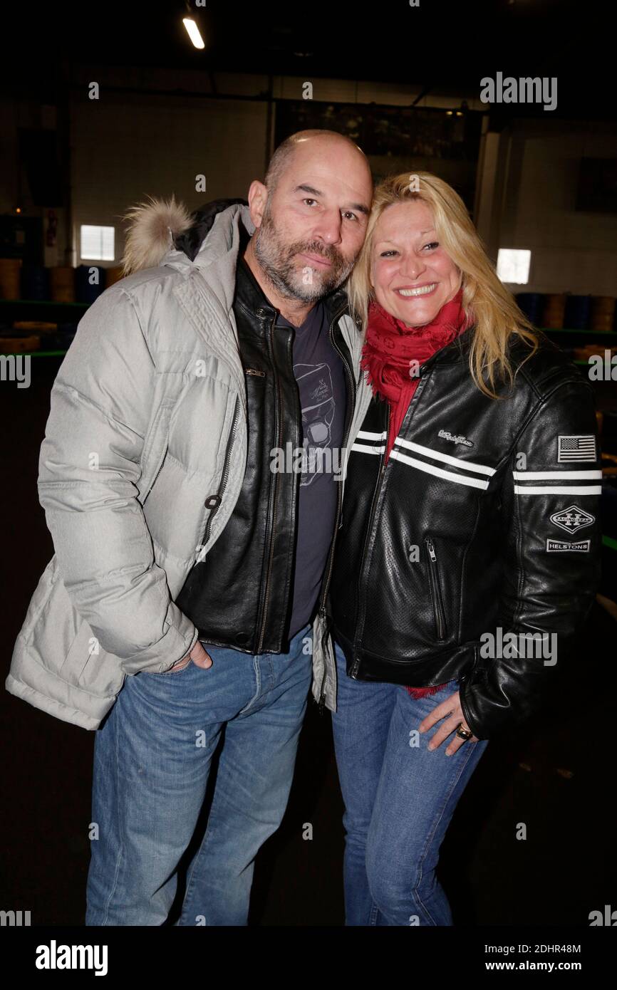 Vincent Moscato and his wife Christelle Moscato attending The Karting ...