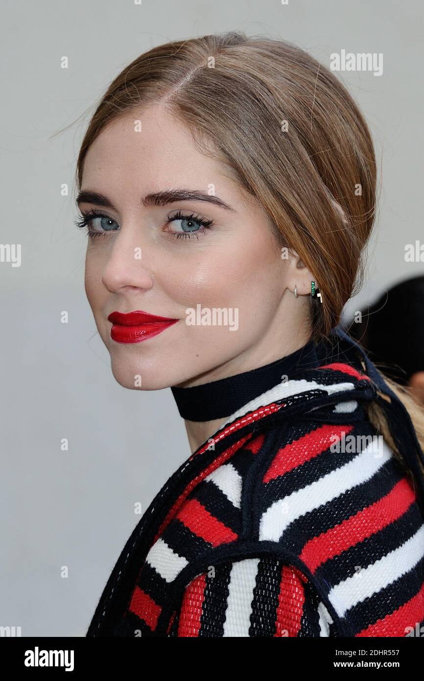 Chiara Ferragni arrives to the Celine show as part of Paris Fall/Winter ...
