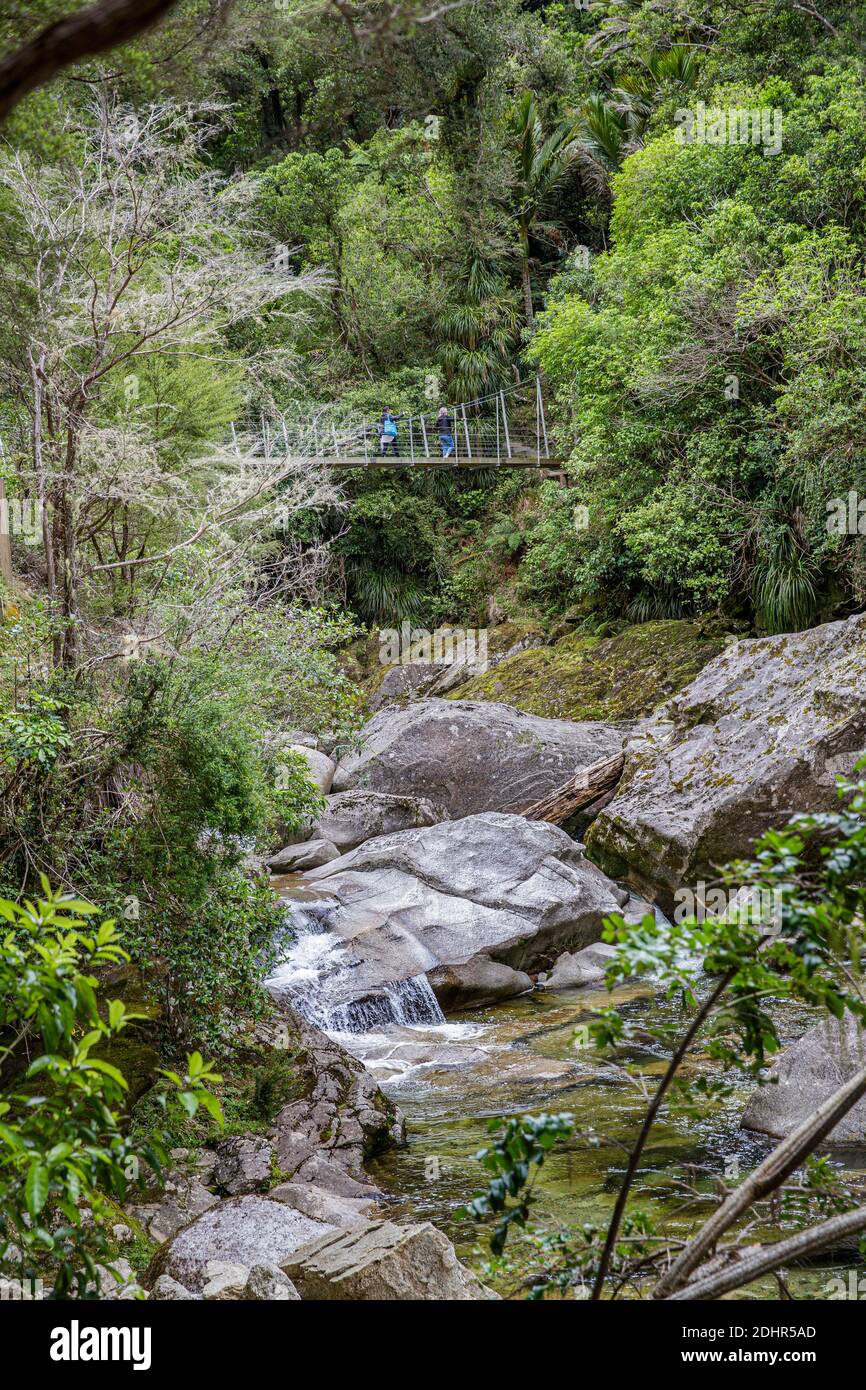 Wainui waterfall, Golden Bay, Nelson, Tasman, New Zealand, Saturday ...