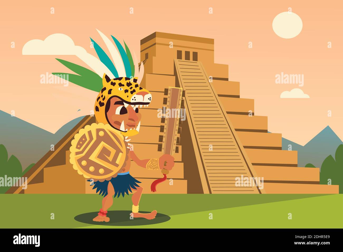 Aztec warrior shield hi-res stock photography and images - Alamy