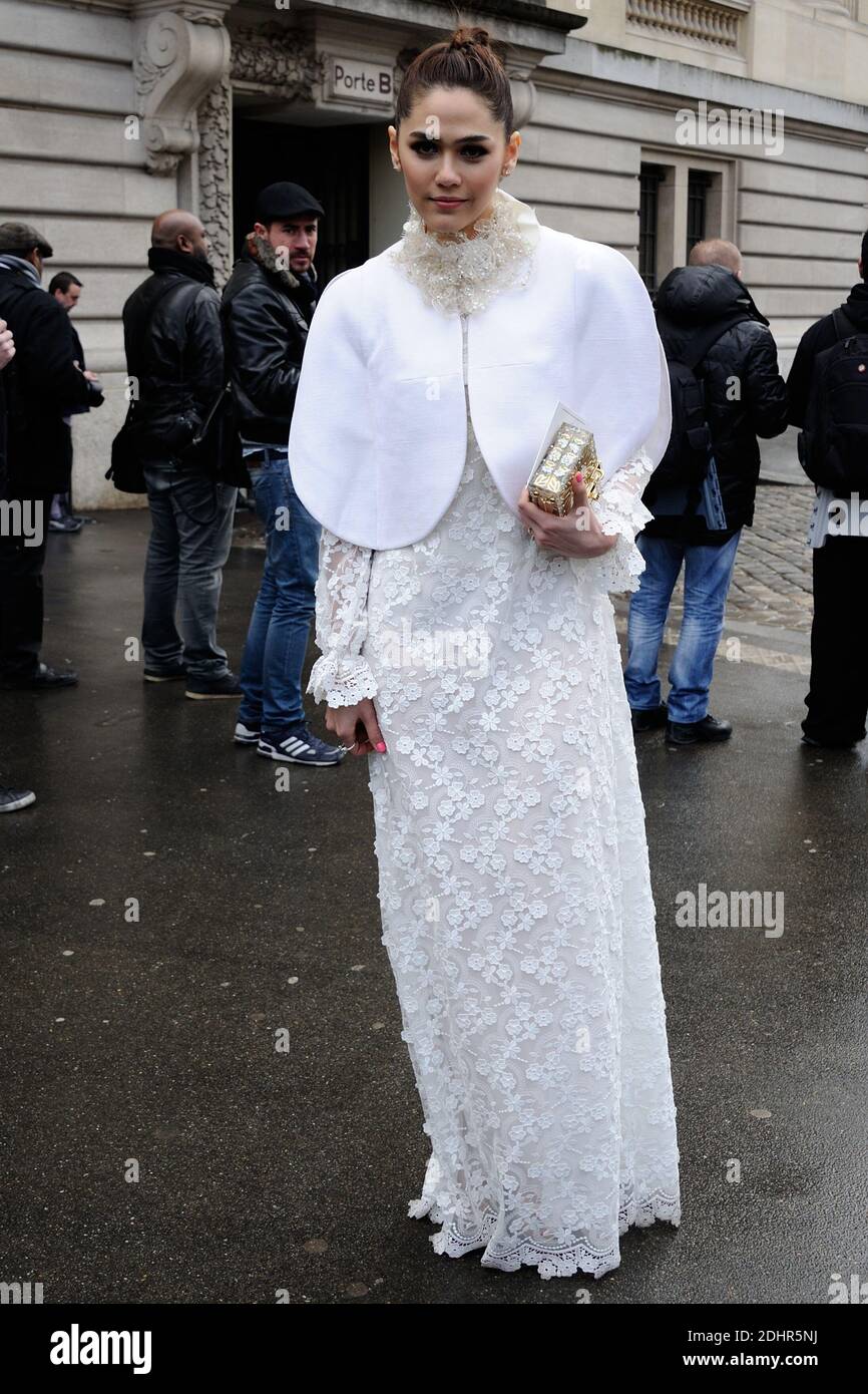 Araya Alberta Hargate attending the Valli show as part of Paris Fashion ...