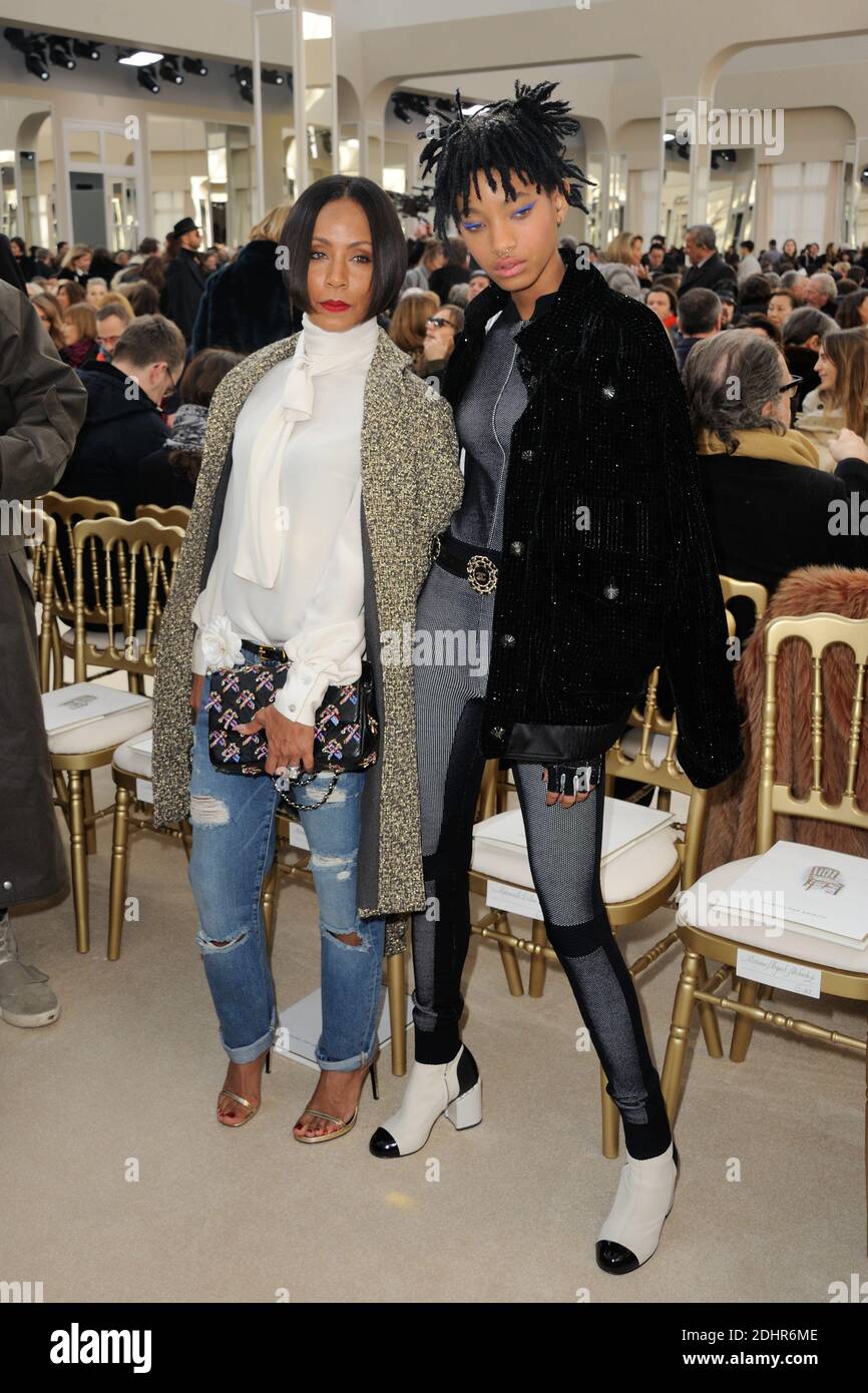 Willow Smith and Jada Pinkett Smith attending the Chanel show as part ...