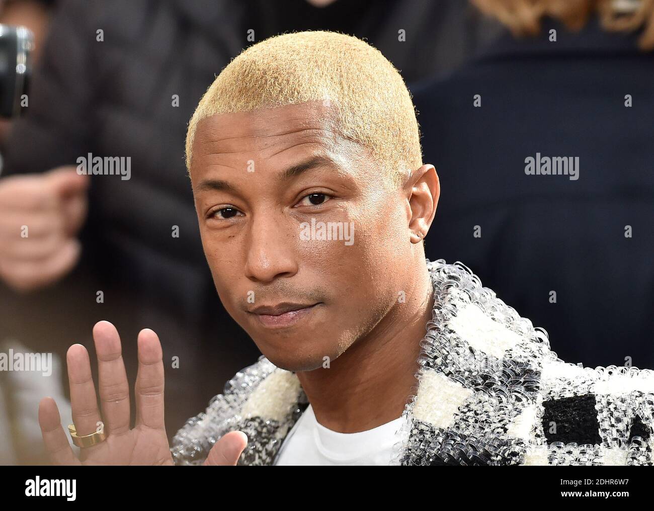 Pharrell Williams attending the Chanel show as part of the Paris ...