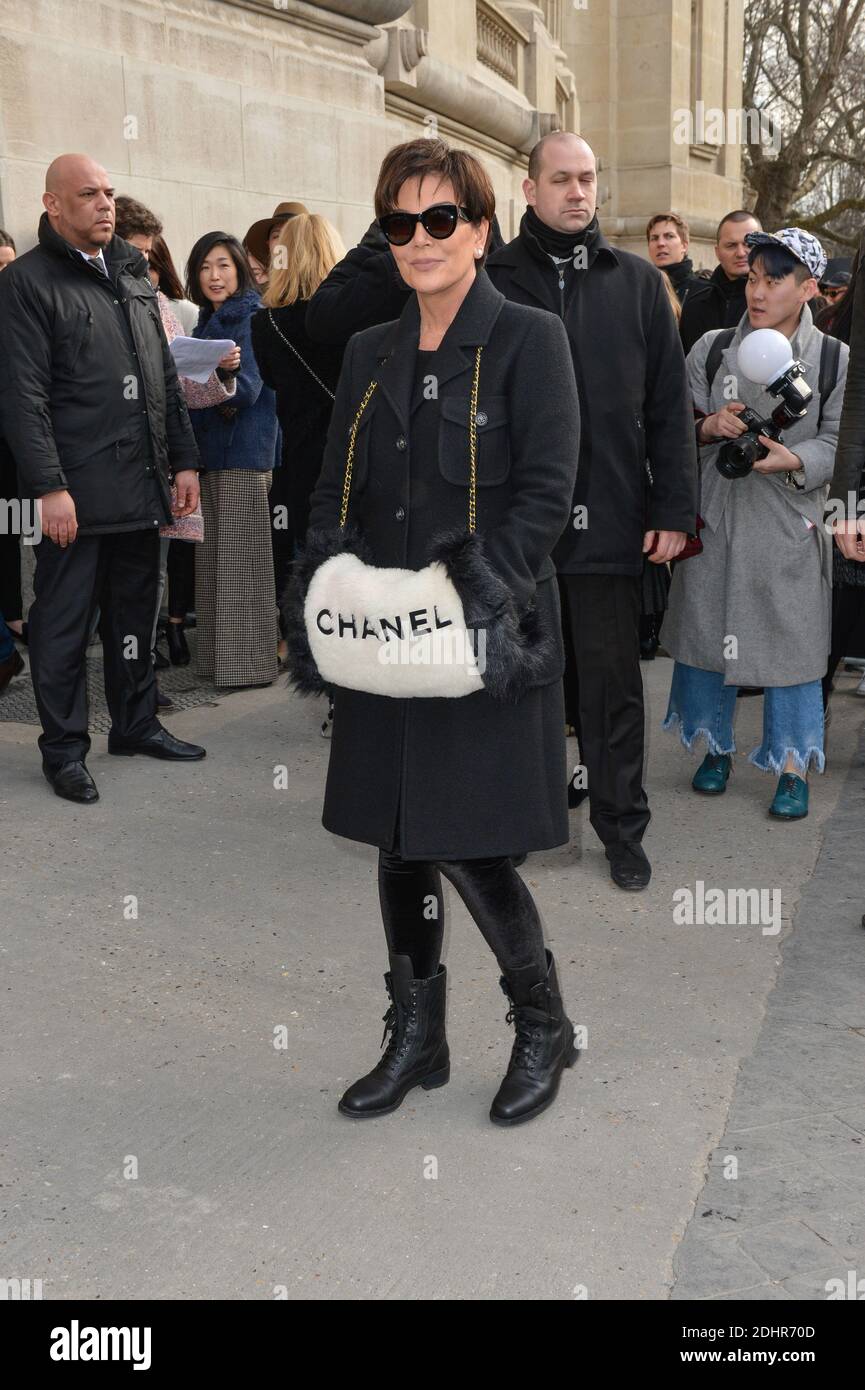 Kris Jenner arriving at Chanel show as part of Paris Fashion Week Fall ...