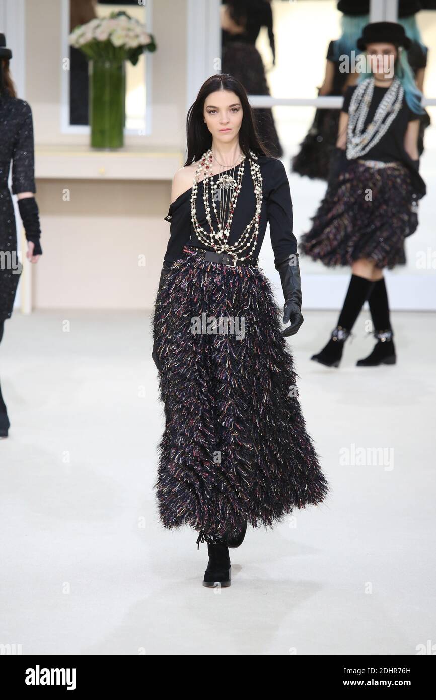 A Model presents a creation for Chanel during the 2016-2017 fall/winter ...