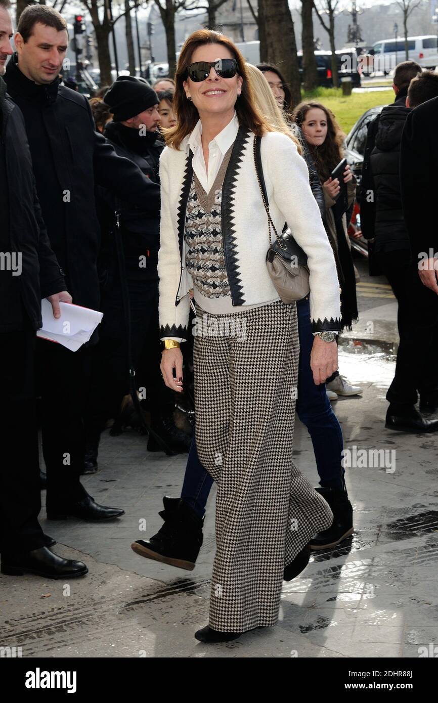 Princess Caroline de Monaco arriving to the Chanel show as part of Fall ...