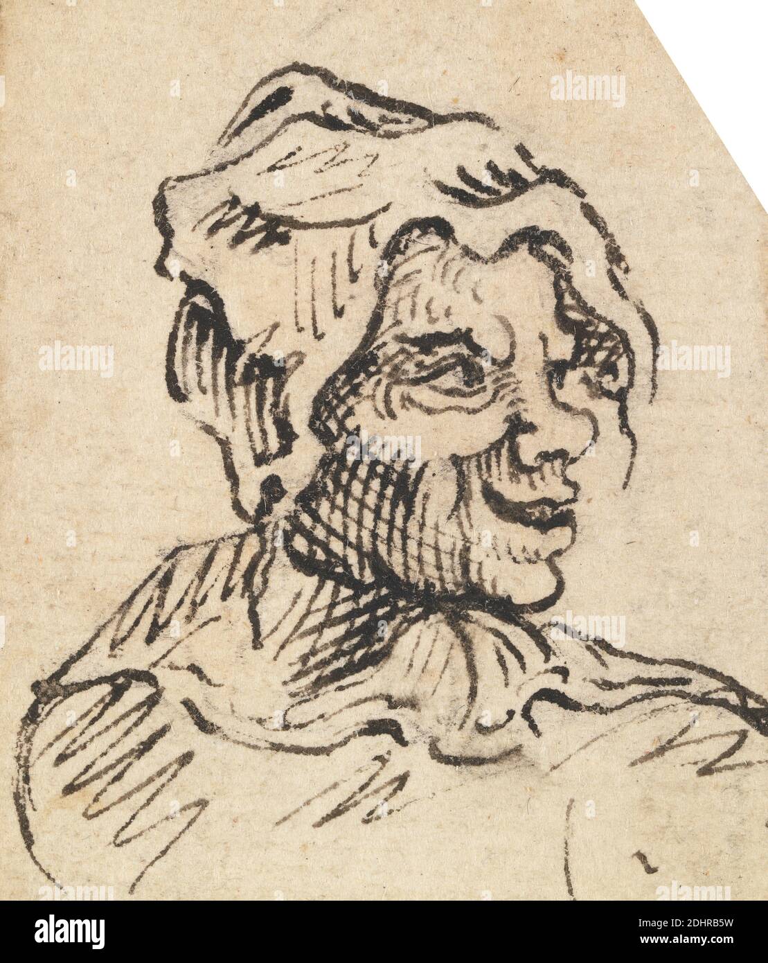 Grotesque Female Head, attributed to William Hogarth, 1697–1764 ...