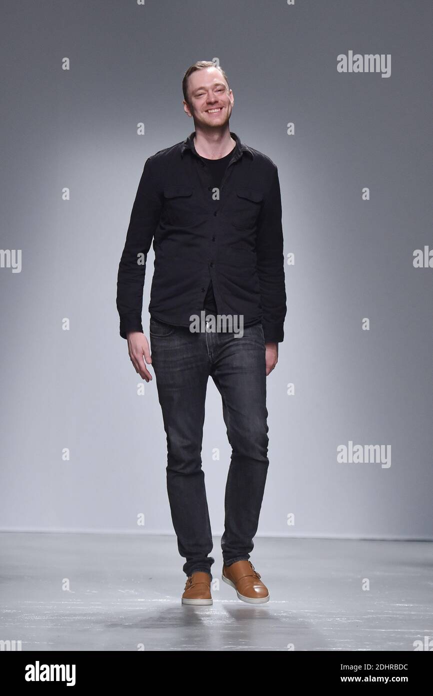 Ole Yde on the runway after the YDE show as part of Paris Fashion Week ...