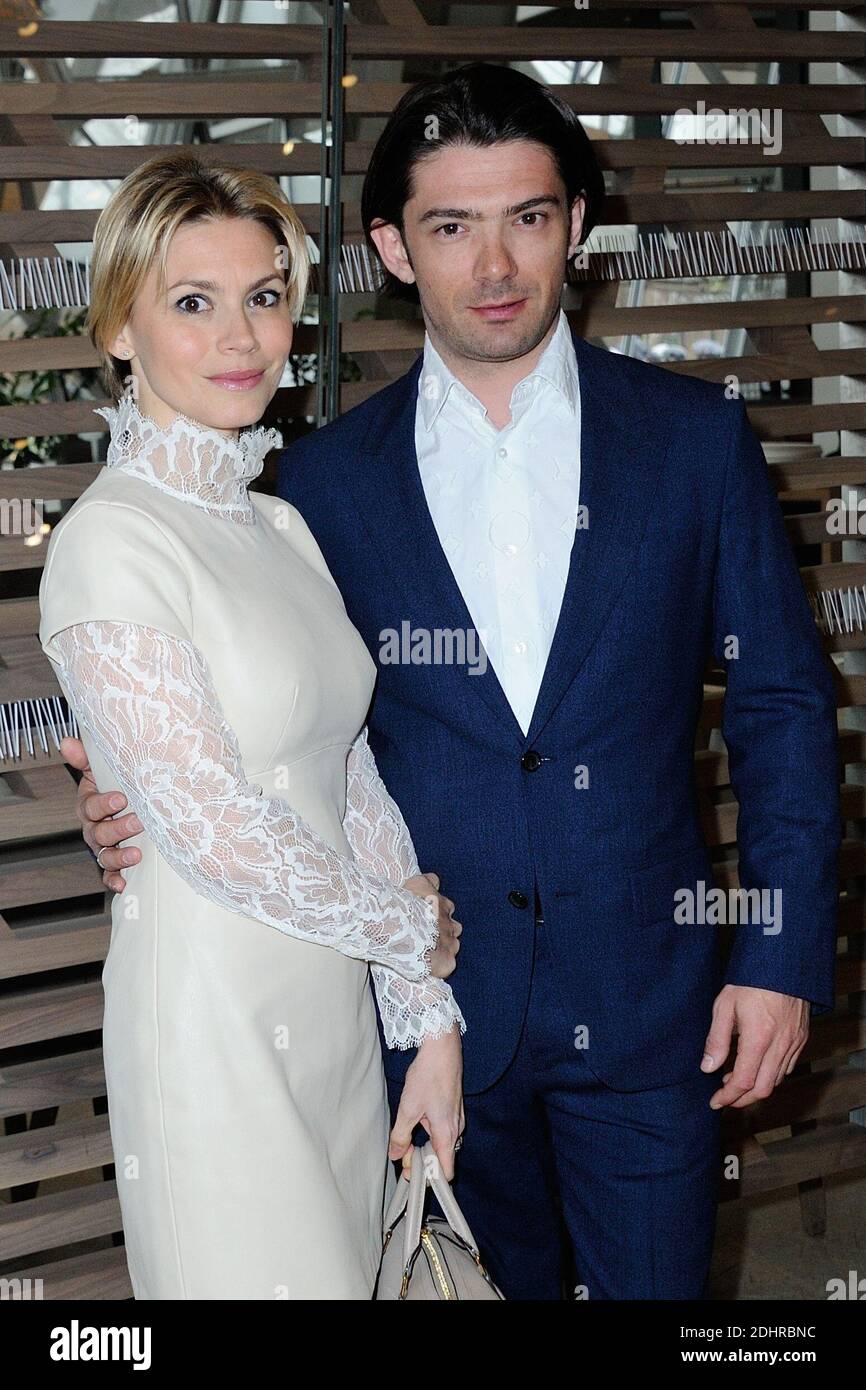 Gautier Capucon and his wife Delphine Capucon attending the photocall ...