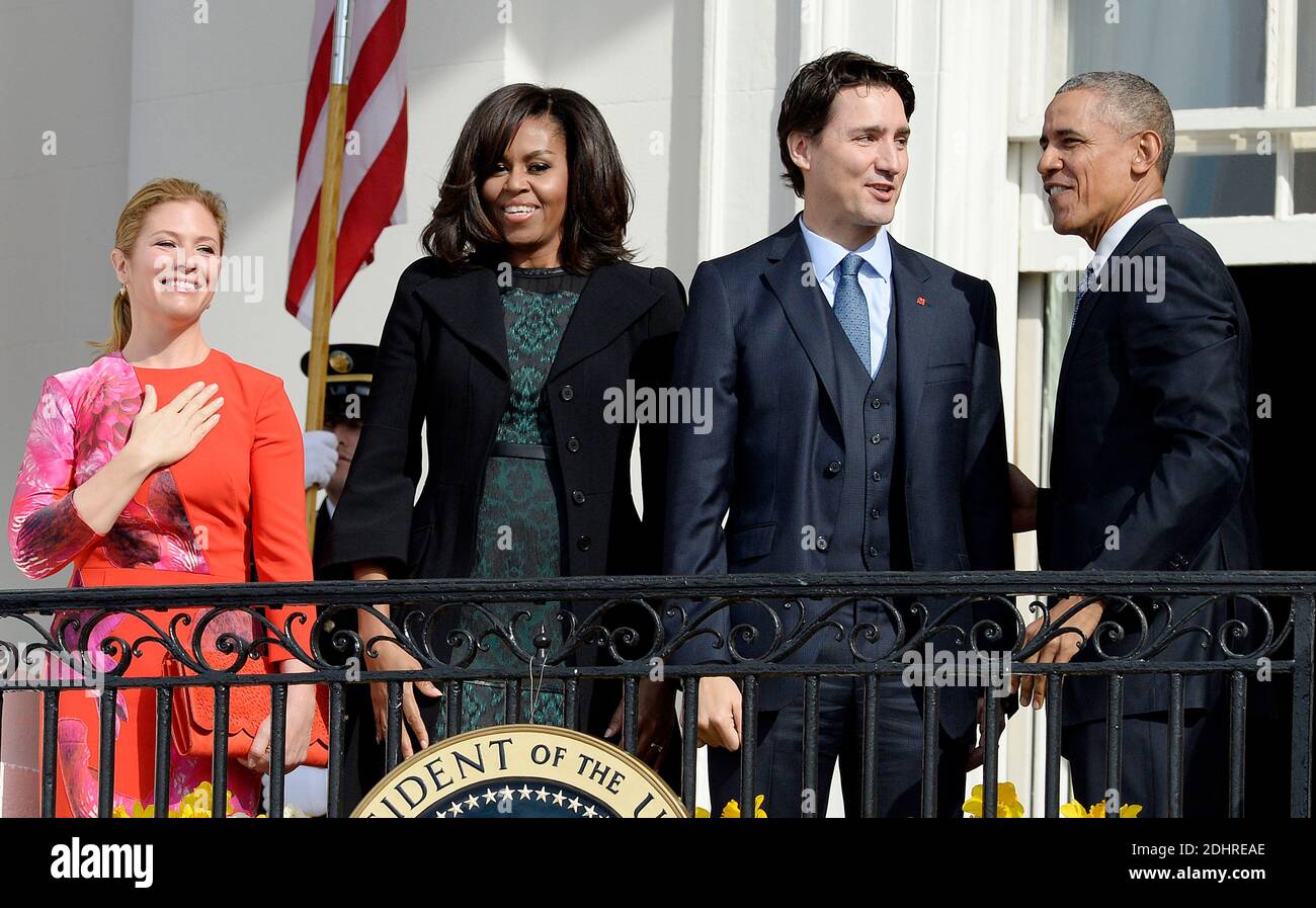 Sophie trudeau michelle obama hi-res stock photography and images - Alamy