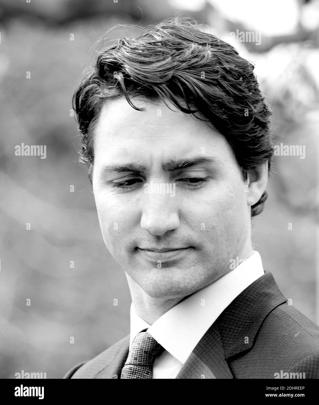 Canadá justin trudeau Black and White Stock Photos & Images - Alamy