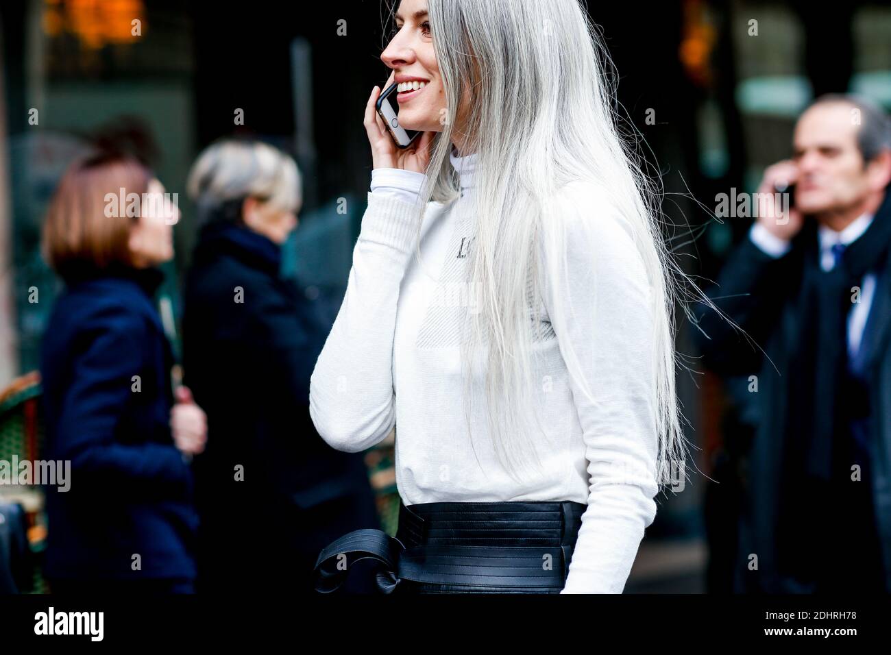 Street style, Sarah Harris arriving at Stella McCartney Fall-Winter ...