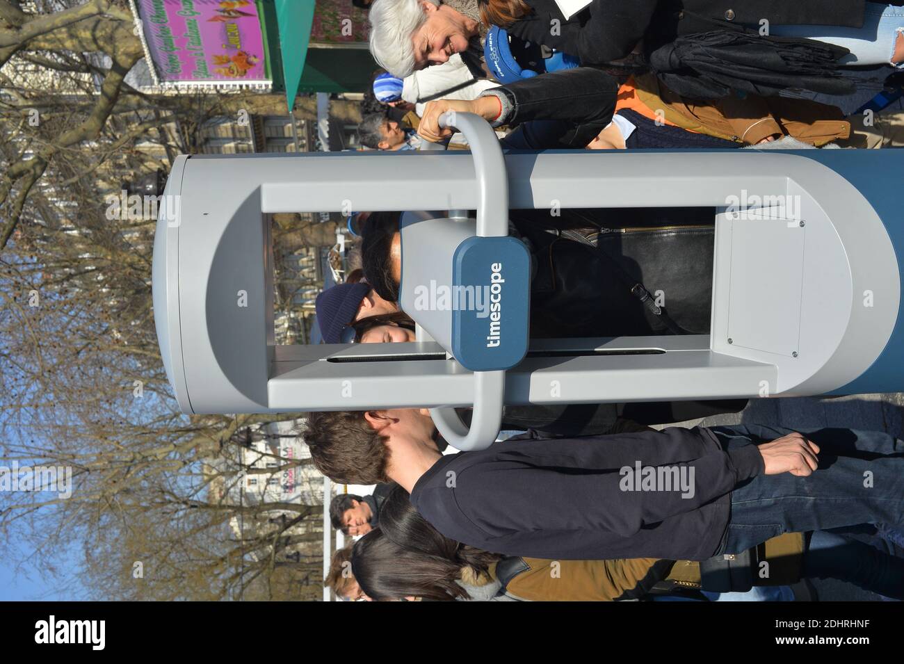 The first virtual reality machine 'Timescope' installing at the ...