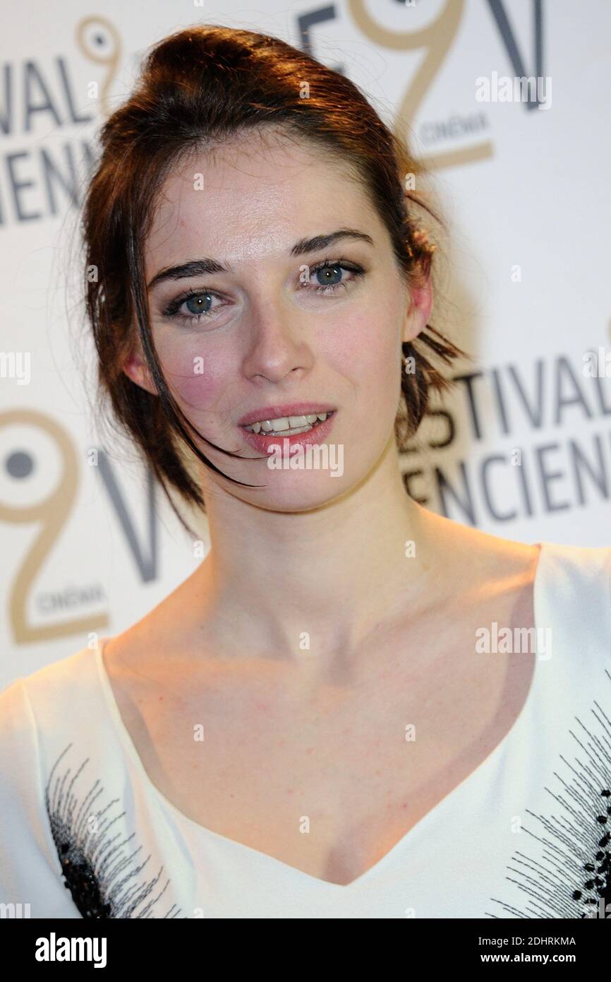 Sarah Barzyk (dress by Christophe Guillarme) attending the Photocall ...