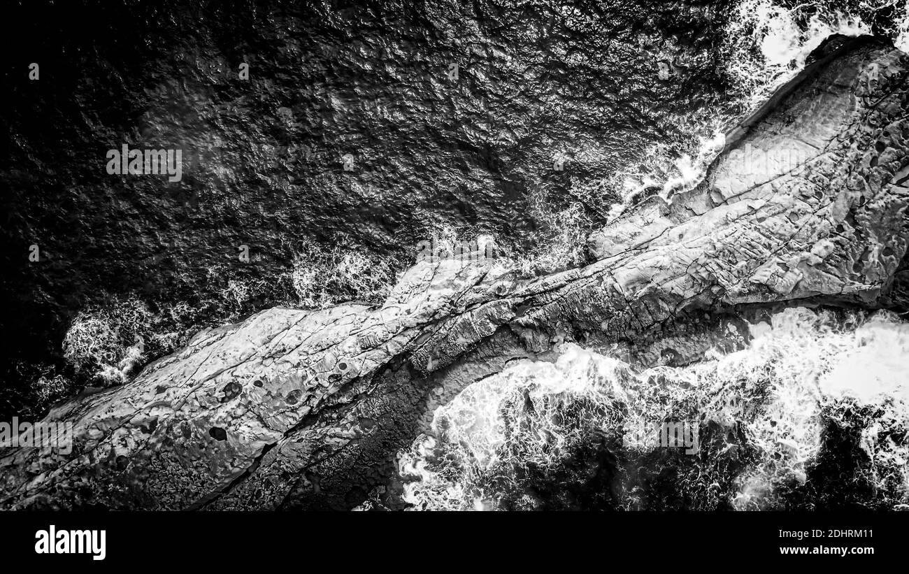 Aerial view over Dwerja Bay on the island of Gozo Malta Stock Photo - Alamy