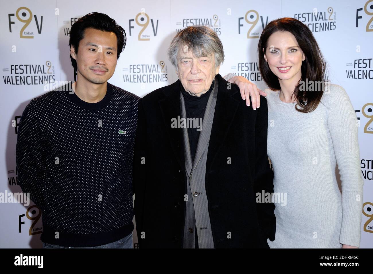 Jury members Frederic Chau, Jean-Pierre Mocky and Frederique Bel posing ...