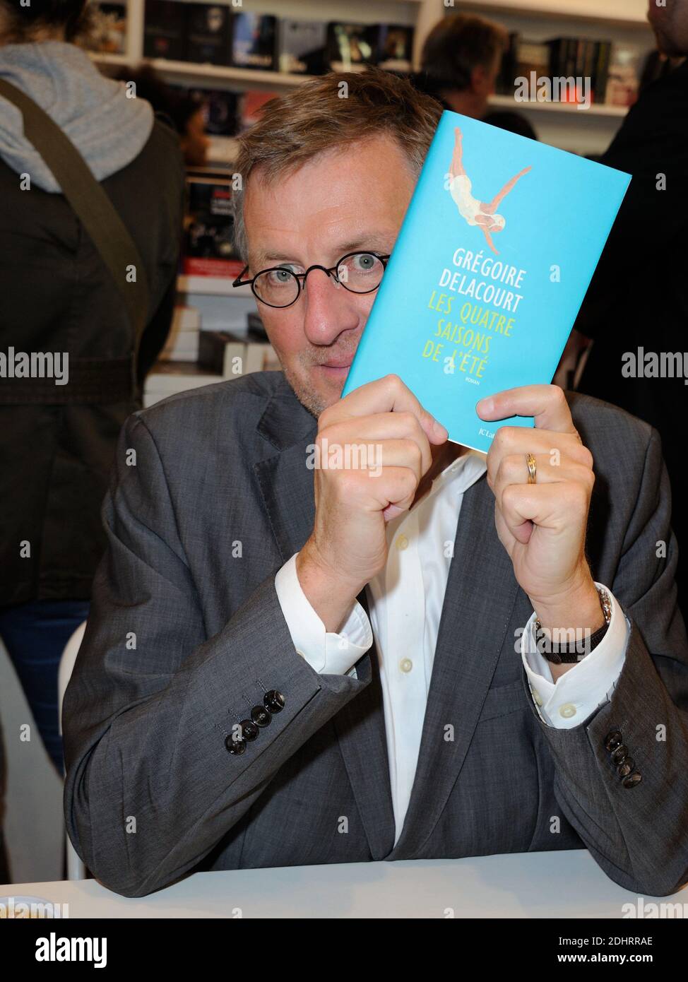 Gregoire Delacourt attending the Paris Book Fair 2016 (Salon Du Livre ...