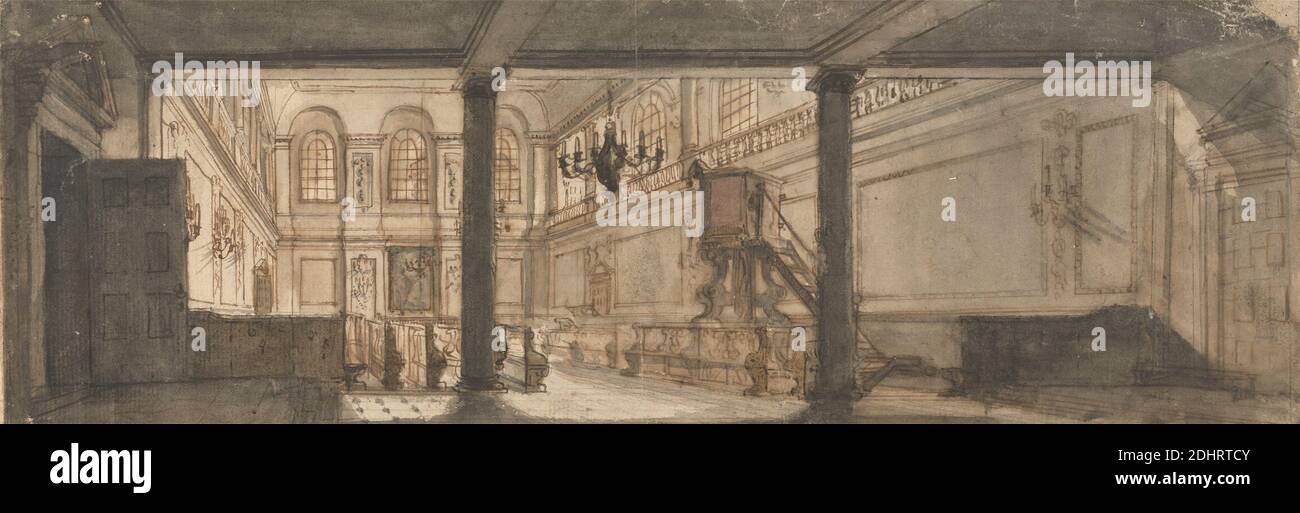 The Chapel of the Foundling Hospital, London, Attributed to Theodore ...