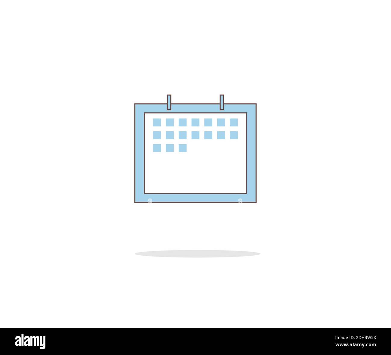 Calendar page icon design Stock Vector Images - Alamy