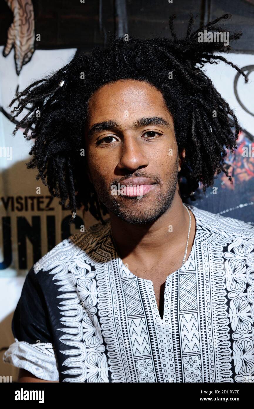 Raphael Federici (aka. Paris Sketch Culture) posing with his piece of ...