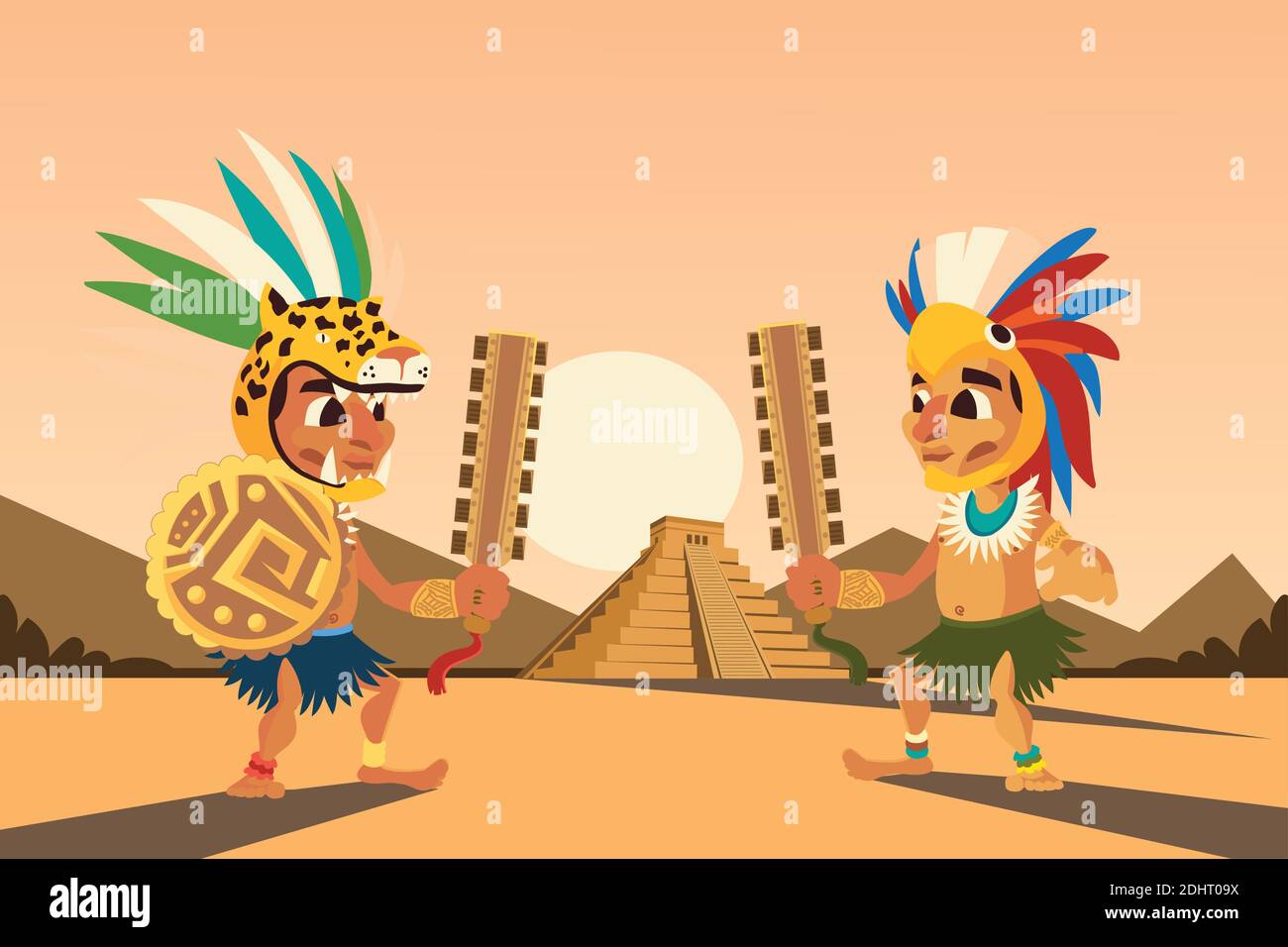 Aztec warrior shield hi-res stock photography and images - Alamy