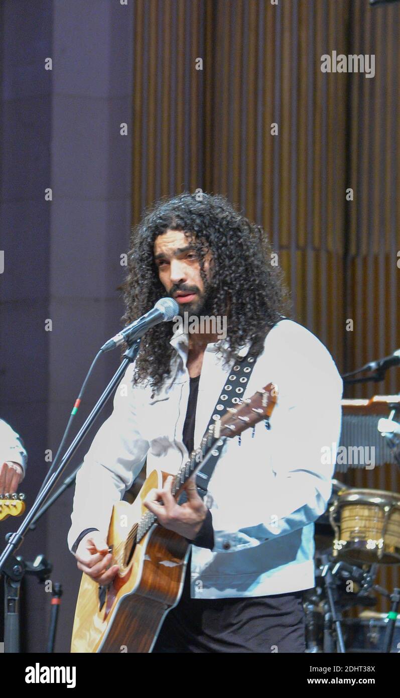 Egyptian musician Ramy Essam performs live during the International ...