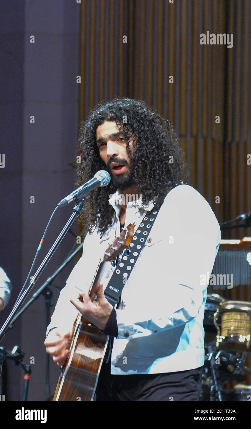 Egyptian musician Ramy Essam performs live during the International ...