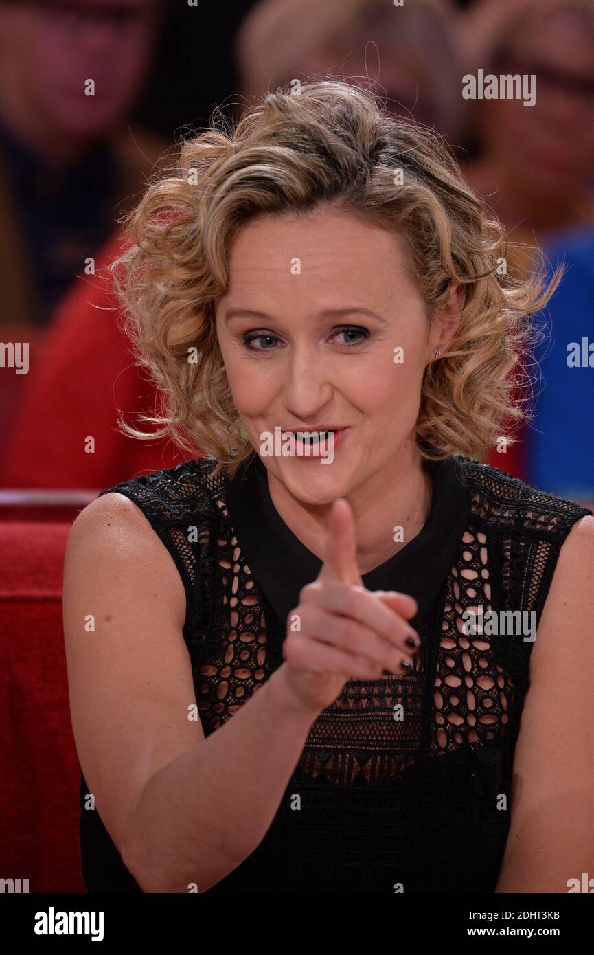 Caroline Roux at the taping of Vivement Dimanche, Paris, France on ...