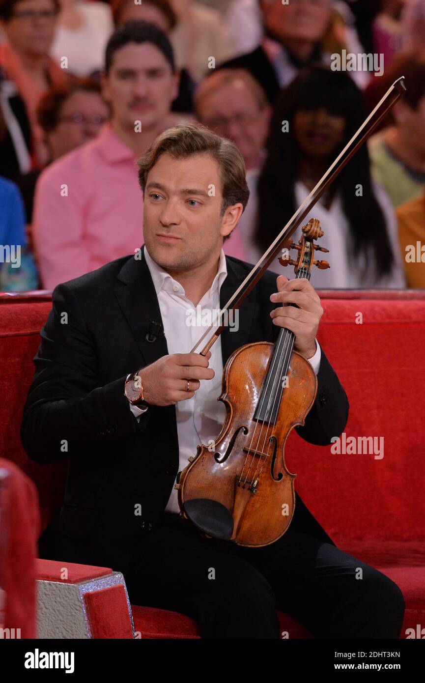 Renaud Capucon at the taping of Vivement Dimanche, Paris, France on ...