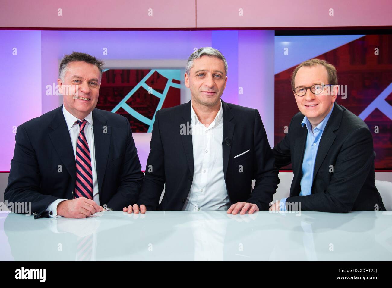 MATTHIAS LERIDON, JEAN-FRANCOIS ACHILLI, LAURENT BIGORGNE - TOURNAGE DE L'EMISSION 'GENERATIONS ...