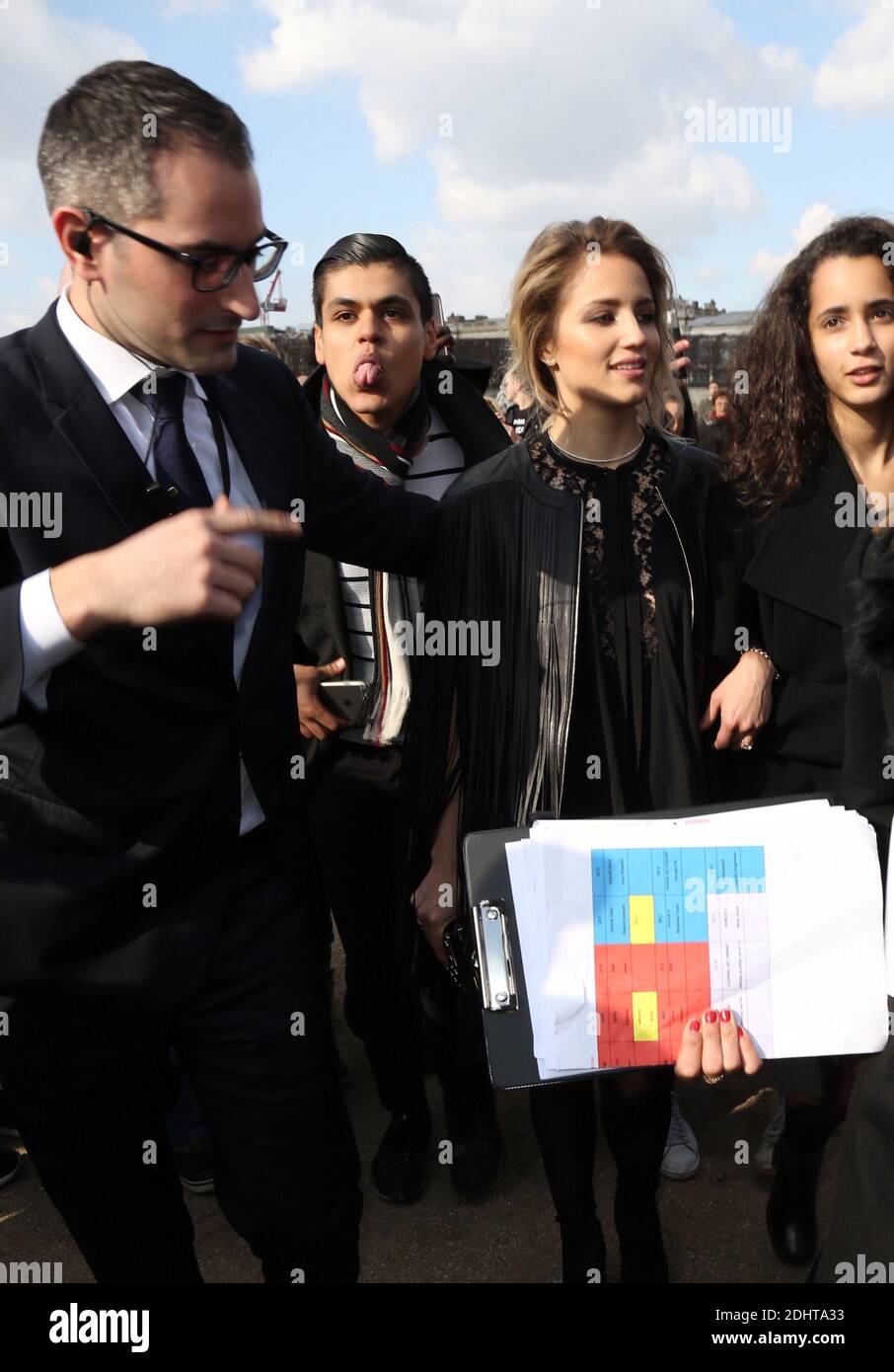 DIANNA AGRON - ARRIVEES AU DEFILE ELIE SAAB - FASHION WEEK DE PARIS ...
