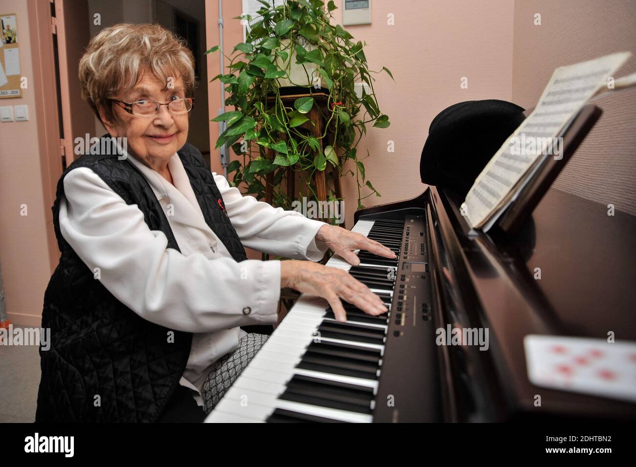 File - Singer Mick Micheyl celebrates her 94th birthday. Mick Micheyl ...
