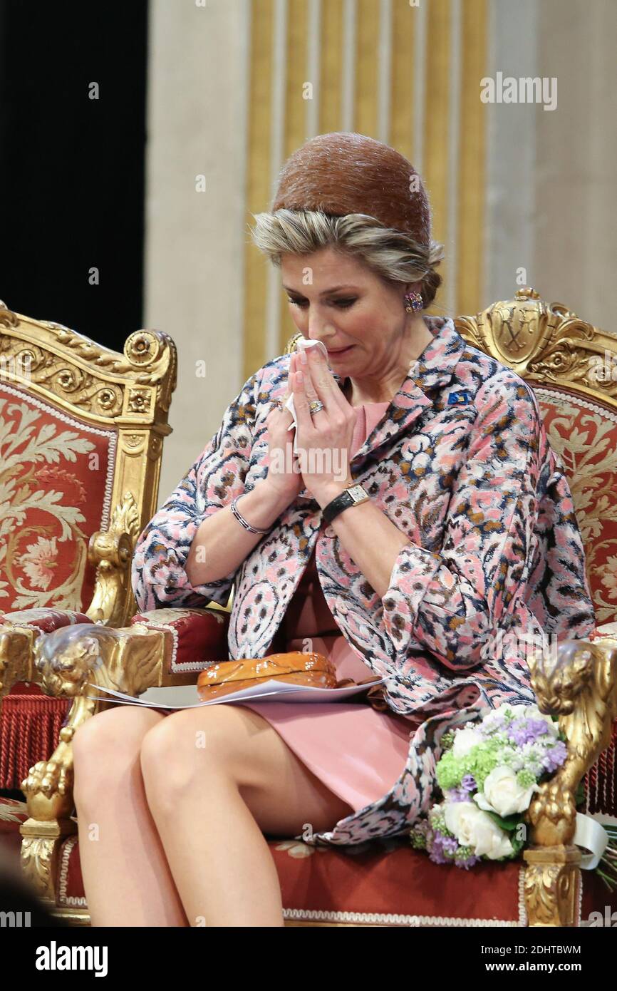 LE ROI WILLEM-ALEXANDER ET LA REINE MAXIMA DES PAYS-BAS ARRIVENT A L ...