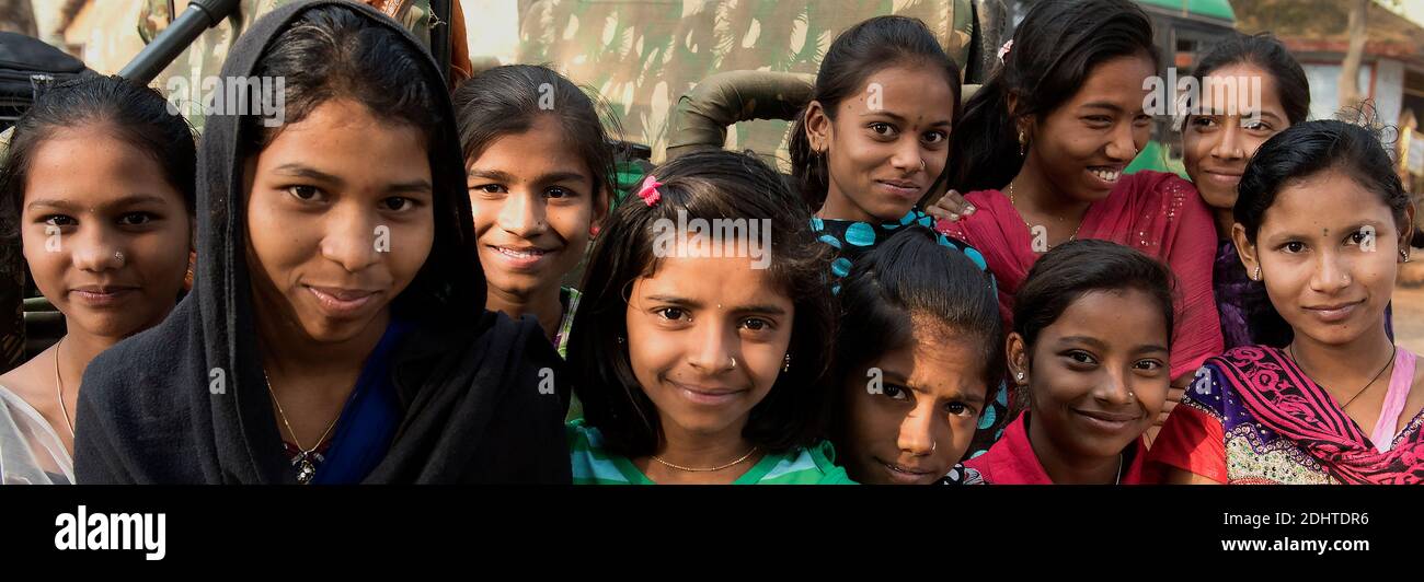 Girls from Maharashtra, India Stock Photo - Alamy