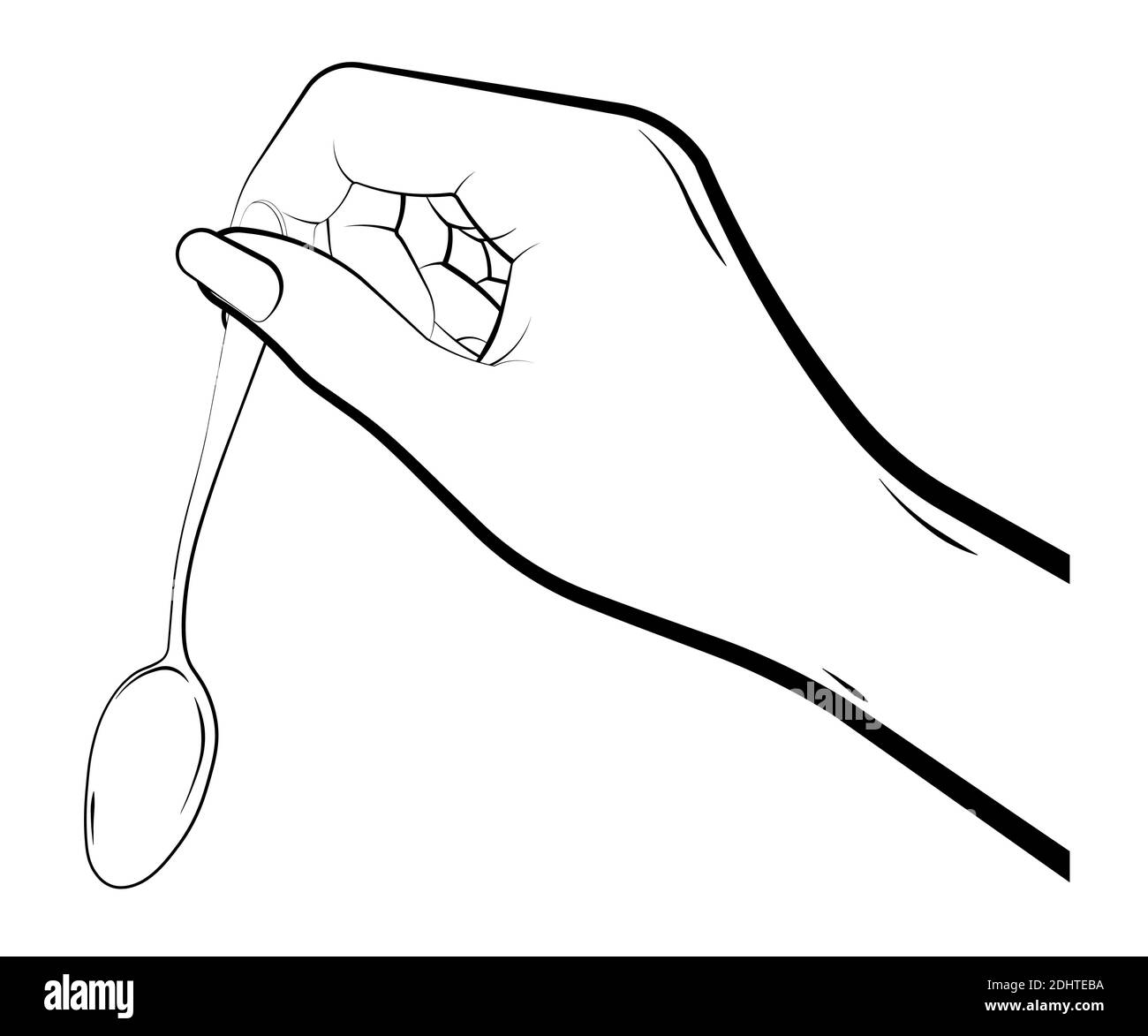 Measure spoon Stock Vector Images - Alamy