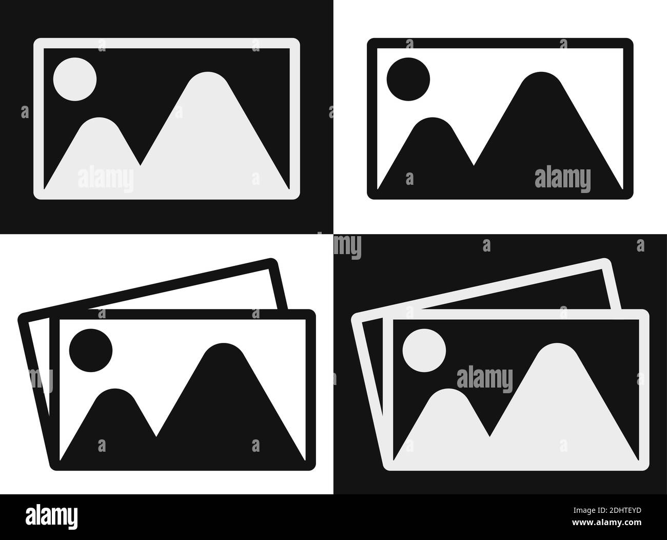 schematic image of a picture for preview on a computer, smartphone ...