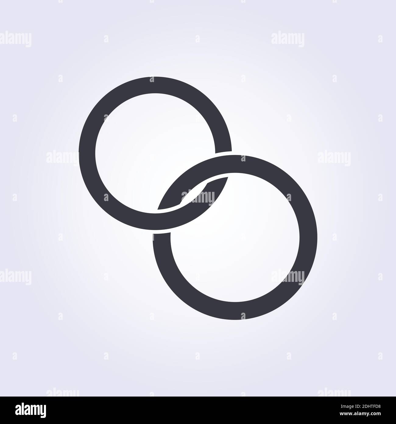 Minimal wedding rings Stock Vector Images - Alamy