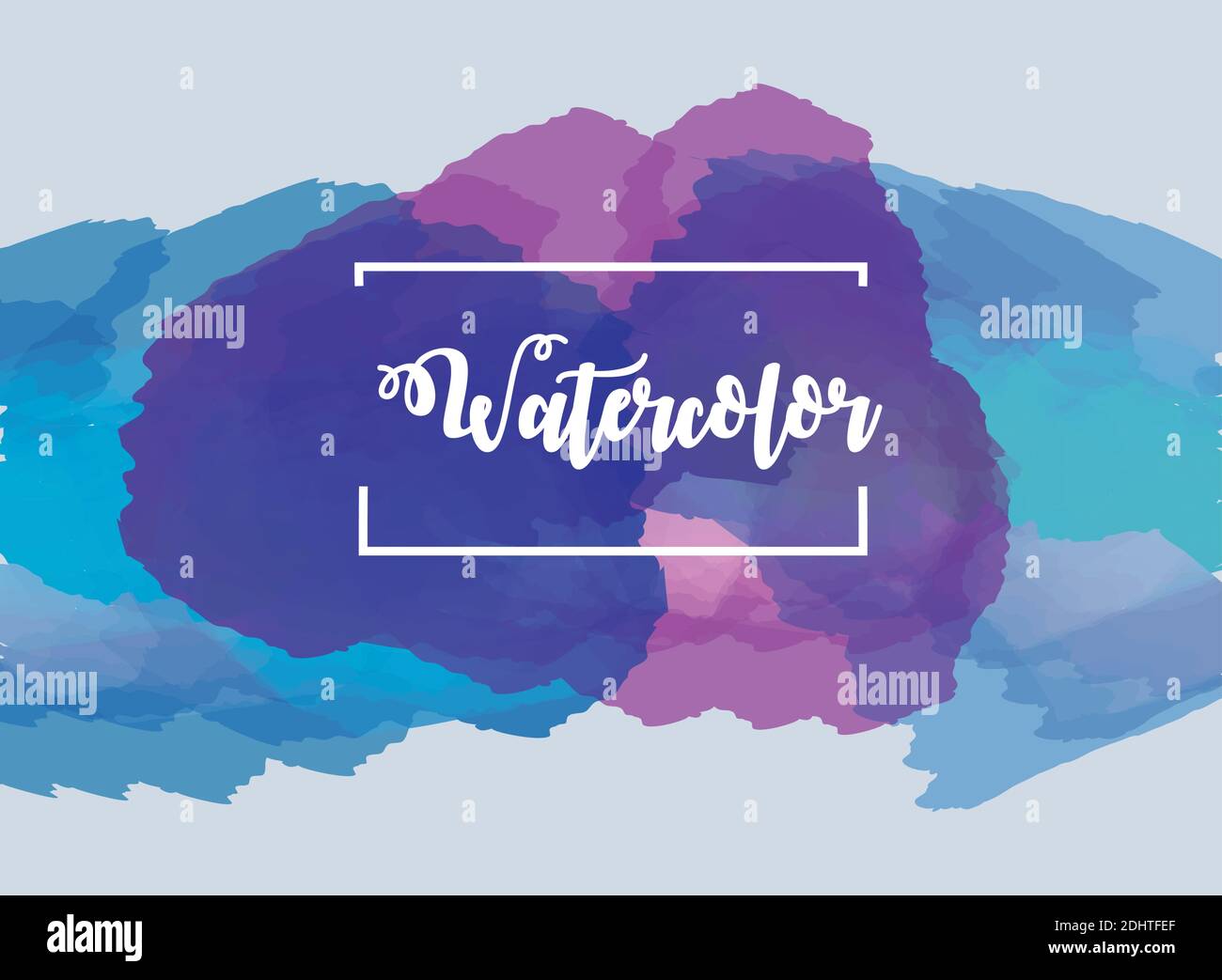 handwritten text on watercolor messy background vector illustration ...