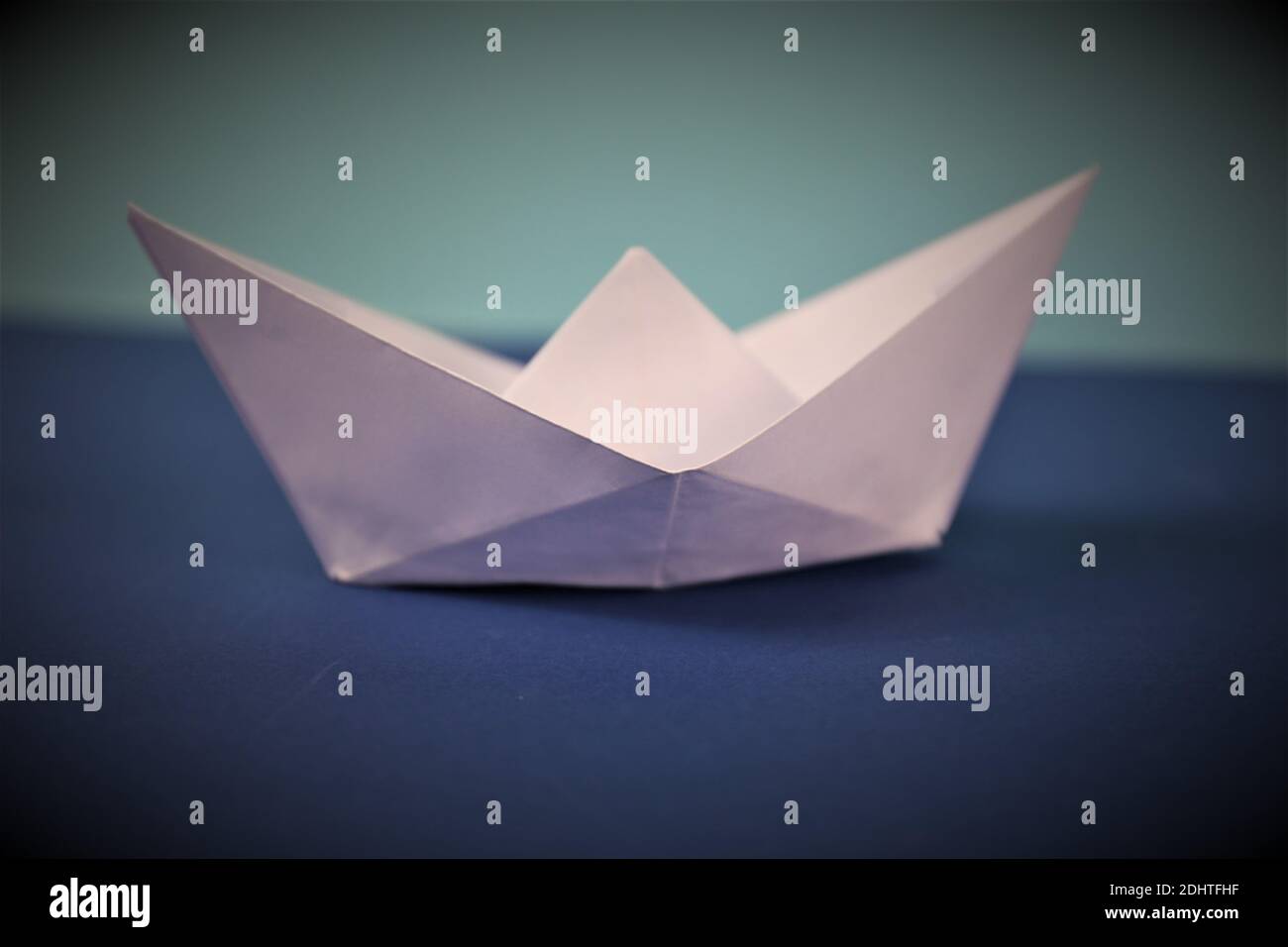 paper ship isolated on white background Stock Photo - Alamy