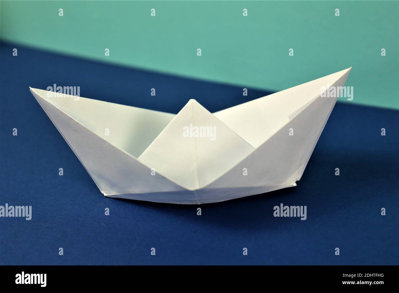 paper ship isolated on white background Stock Photo - Alamy