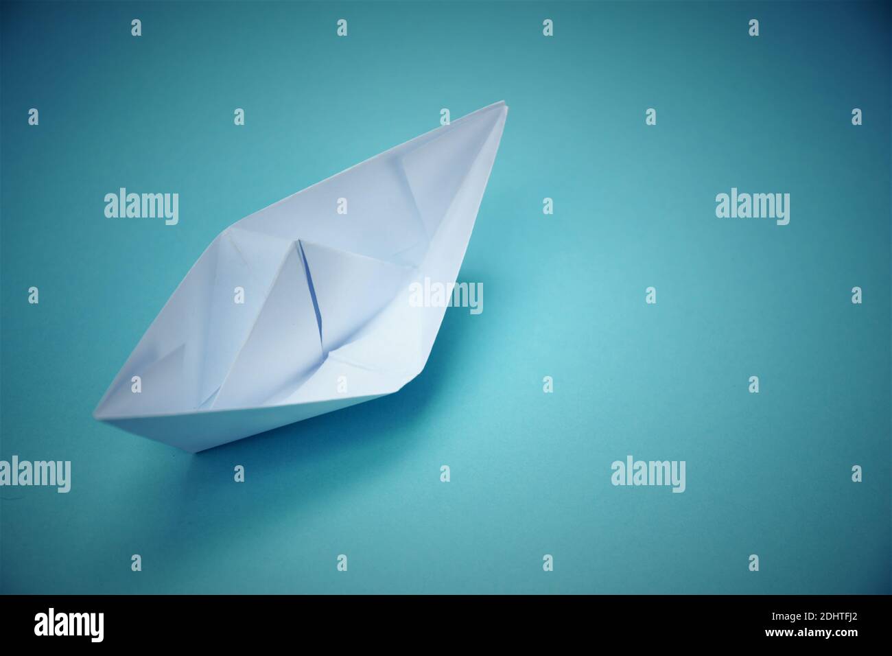 paper ship isolated on white background Stock Photo - Alamy