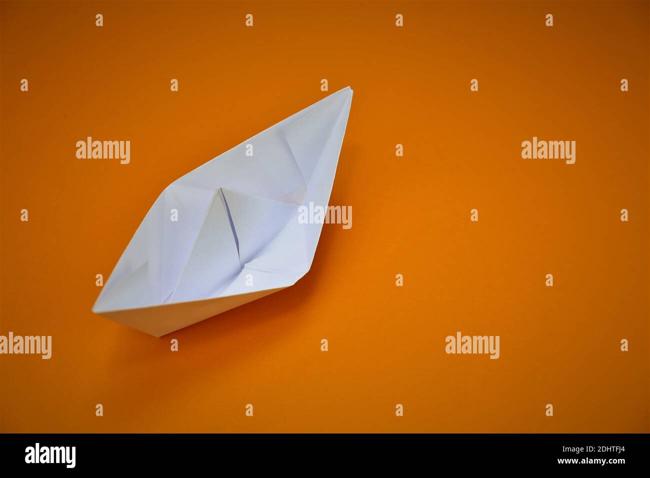 paper ship isolated on white background Stock Photo - Alamy